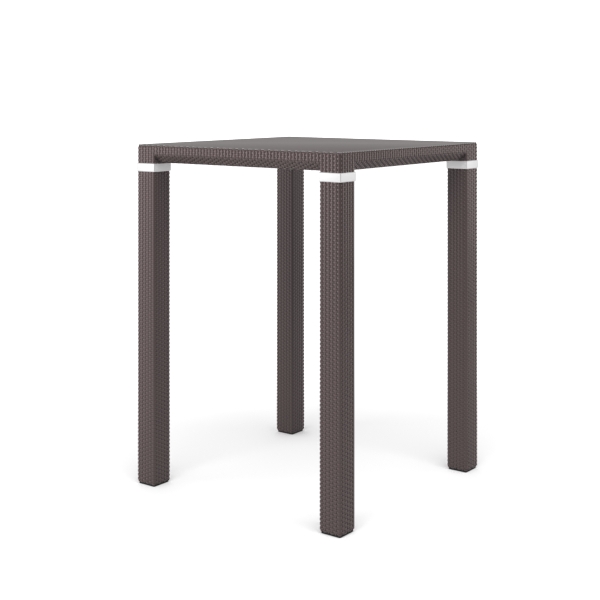 UNI DINING TABLE 80X80CM INCL. TEMPERED GLASS TOP 6MM