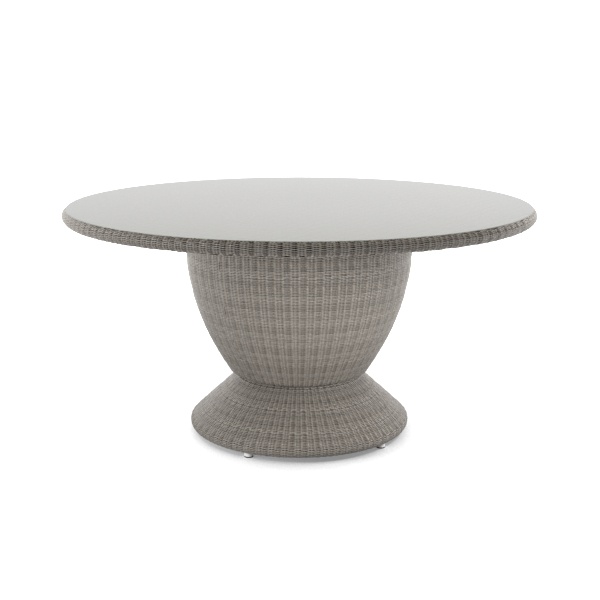 COSMOS DINING TABLE 150CM INCL. TEMPERED GLASS TOP 6MM